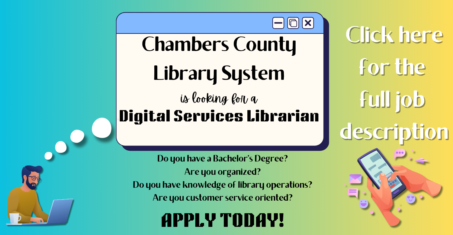 Home | Chambers County Library System